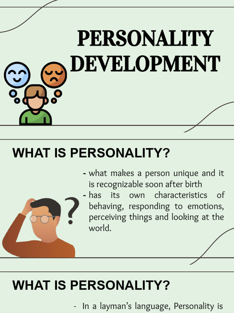 Lesson 1 Personality | PDF | Personality Type | Social Psychology
