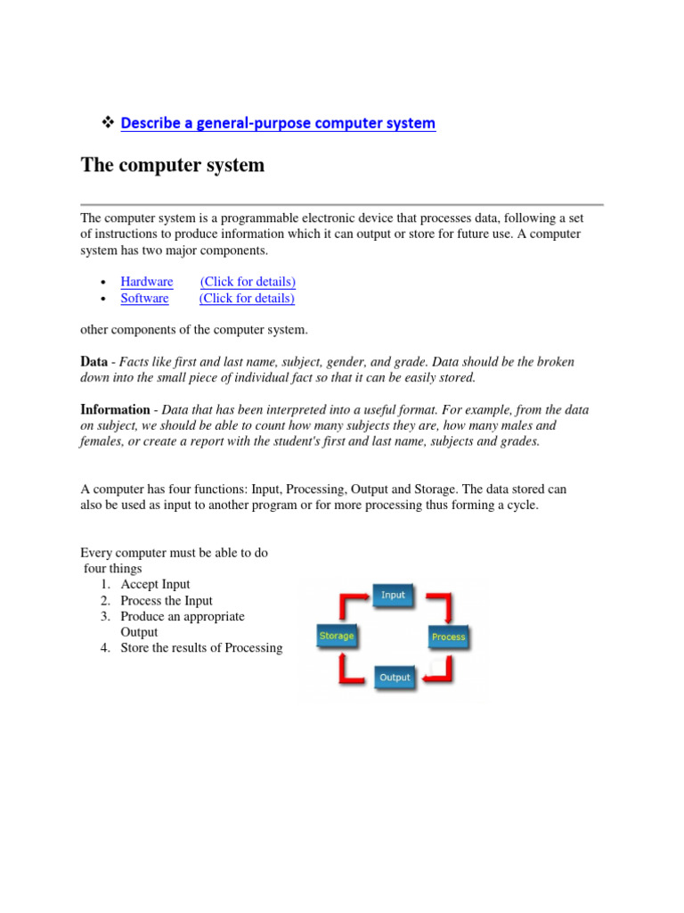 Fundamentals of Hardware and Software Summary | PDF | Read Only Memory | Computer Data Storage
