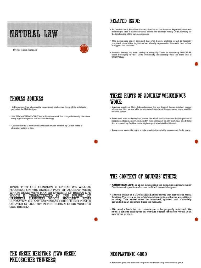 Natural Law | PDF | Thomas Aquinas | Aristotle