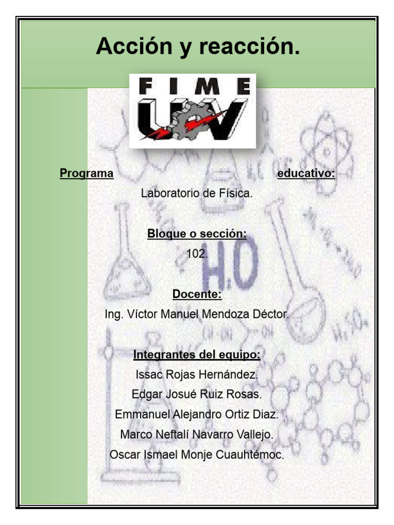Hoja de Presentacion de Fisica, Practica 2-1 | PDF
