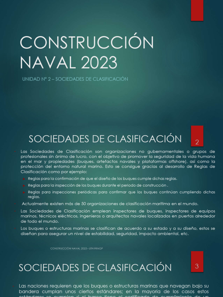 Construcción Naval - Unidad #2 - Normas y Reglamentaciones - (Parte 2 ...