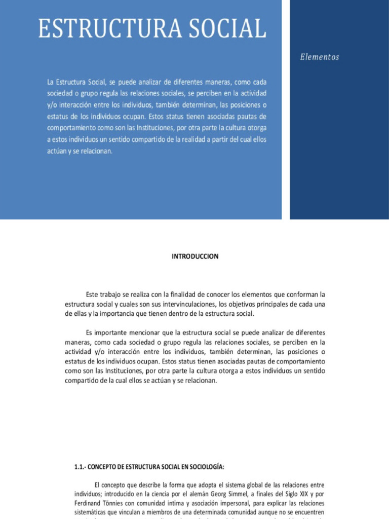 Estructura Social | PDF