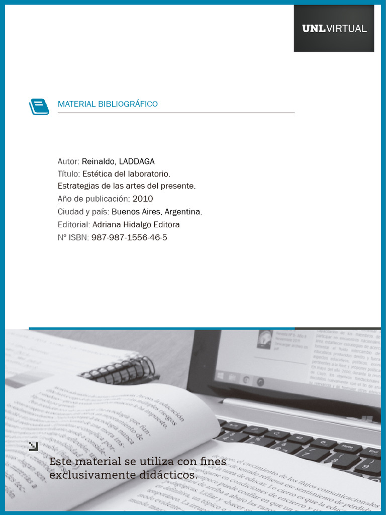 LADDAGA Estetica de Laboratorio | PDF | Vida | Publicación