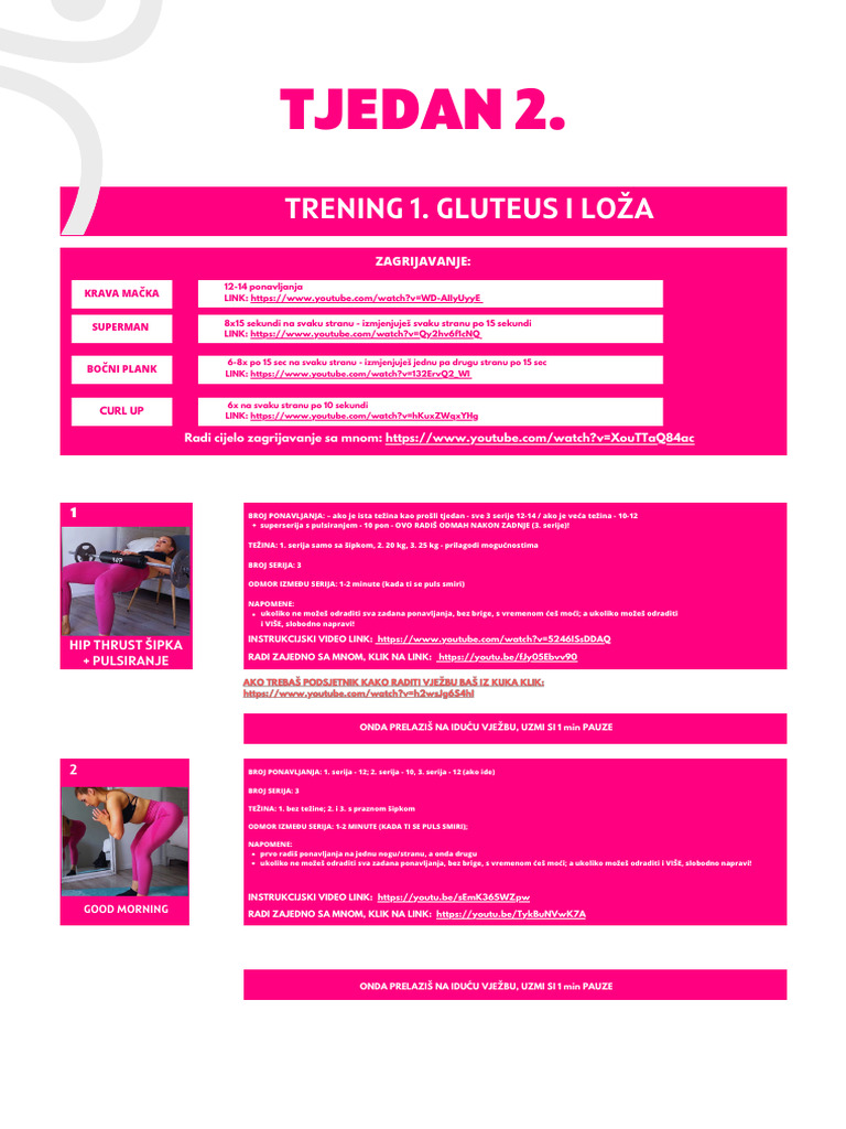Š Tjedan 2 Trening 1-1 | PDF