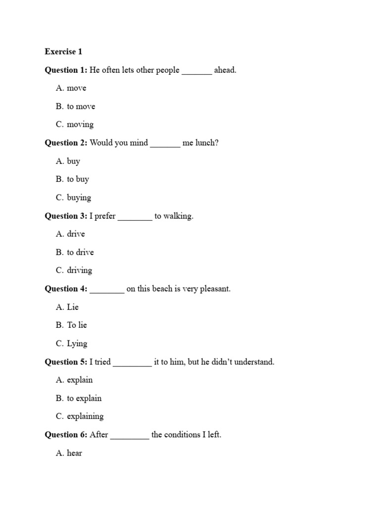 Foundation Grammar Test | PDF