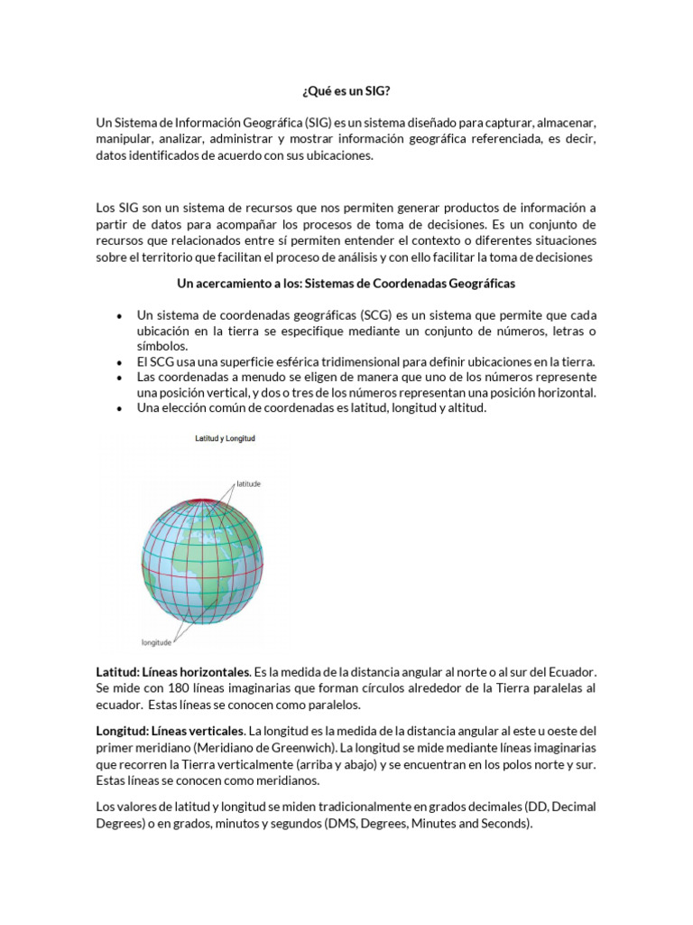 Qué Es Un SIG | Descargar gratis PDF | Sistema de información ...
