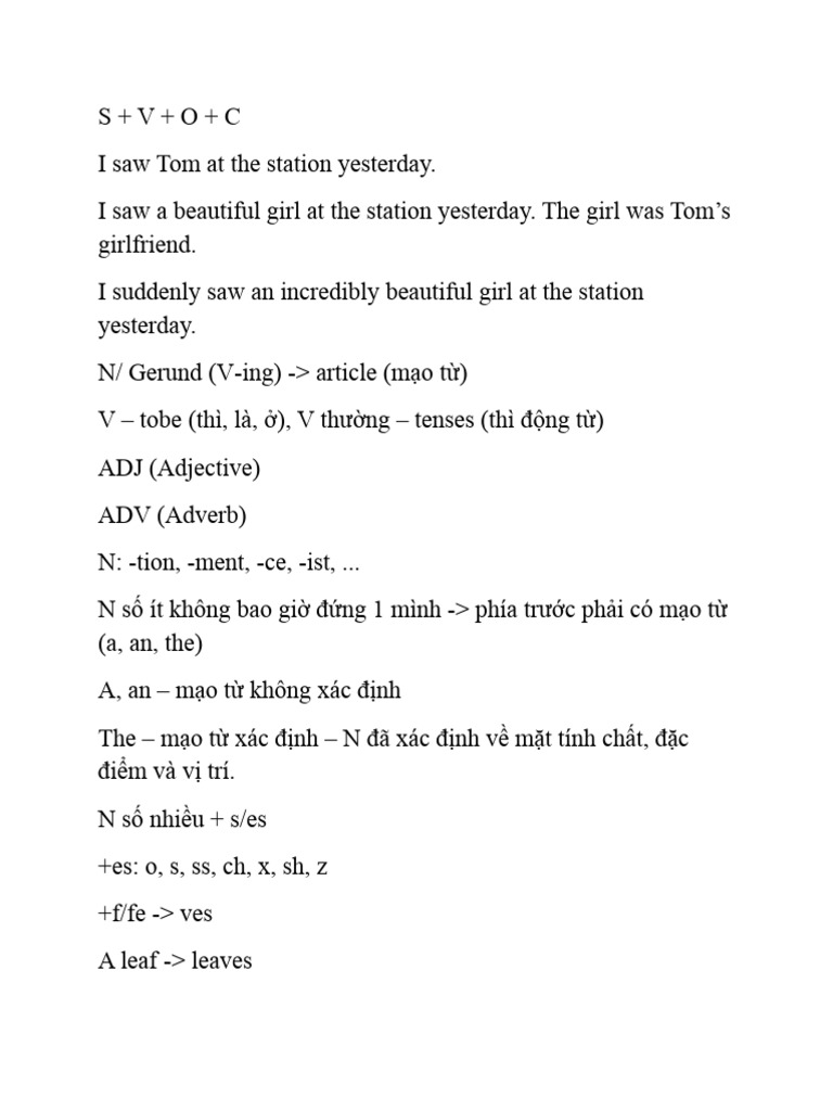 Word Forms - B o | PDF | Vietnam