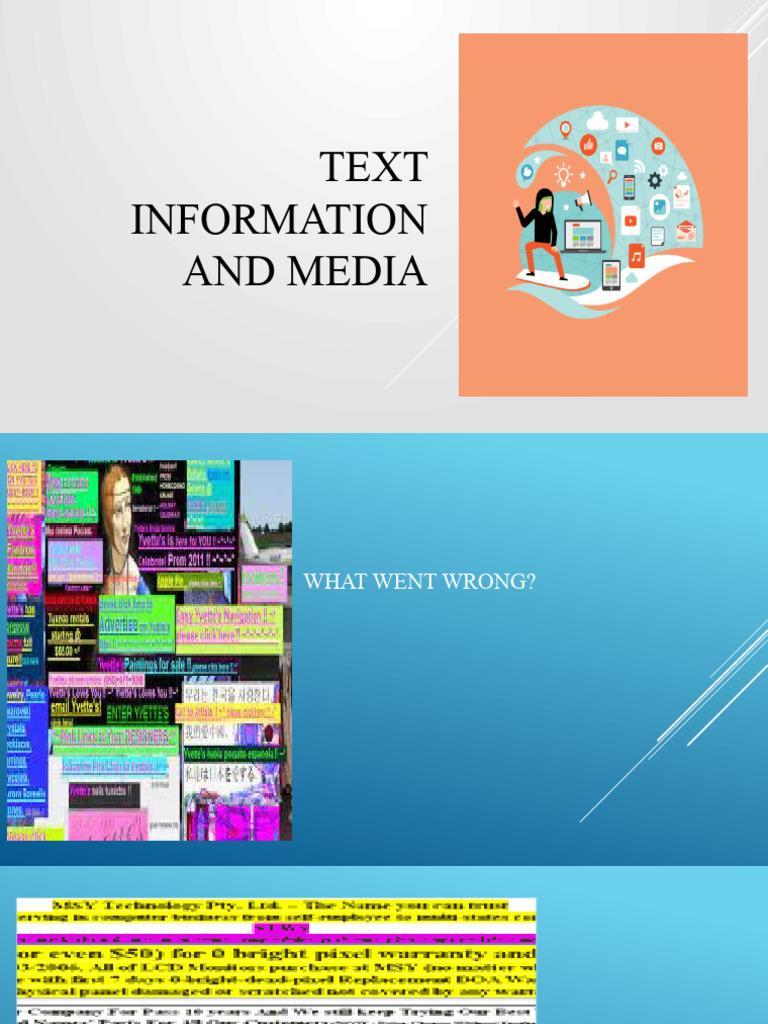 Text Information and Media | PDF