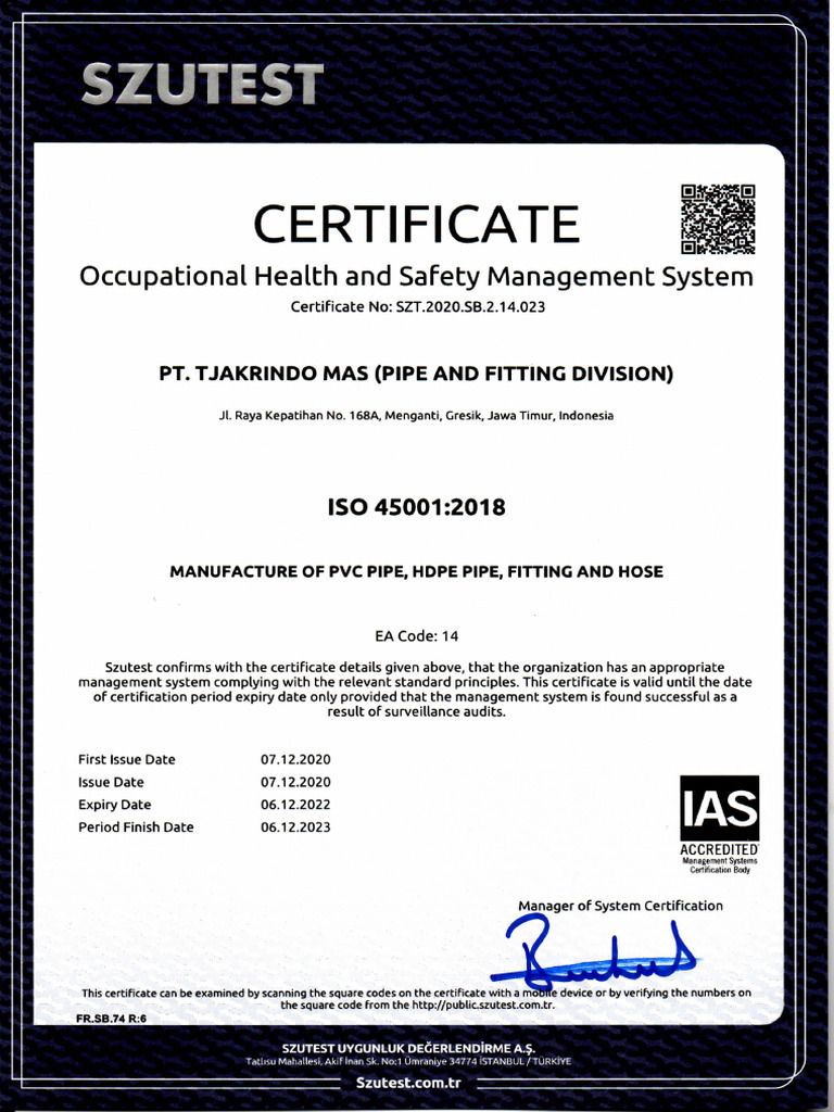 Iso 45001 2018 | PDF