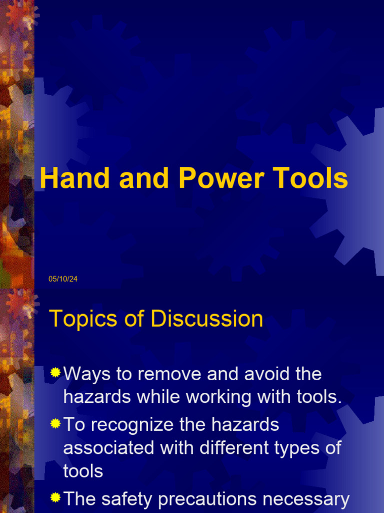Power Tool Safety Guidelines | PDF | Tools | Drill