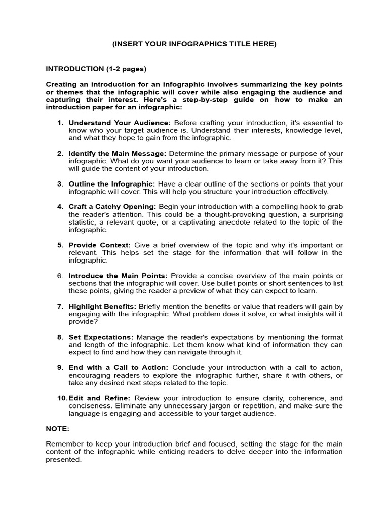 Introduction To Infographics | PDF | Infographics | Target Audience