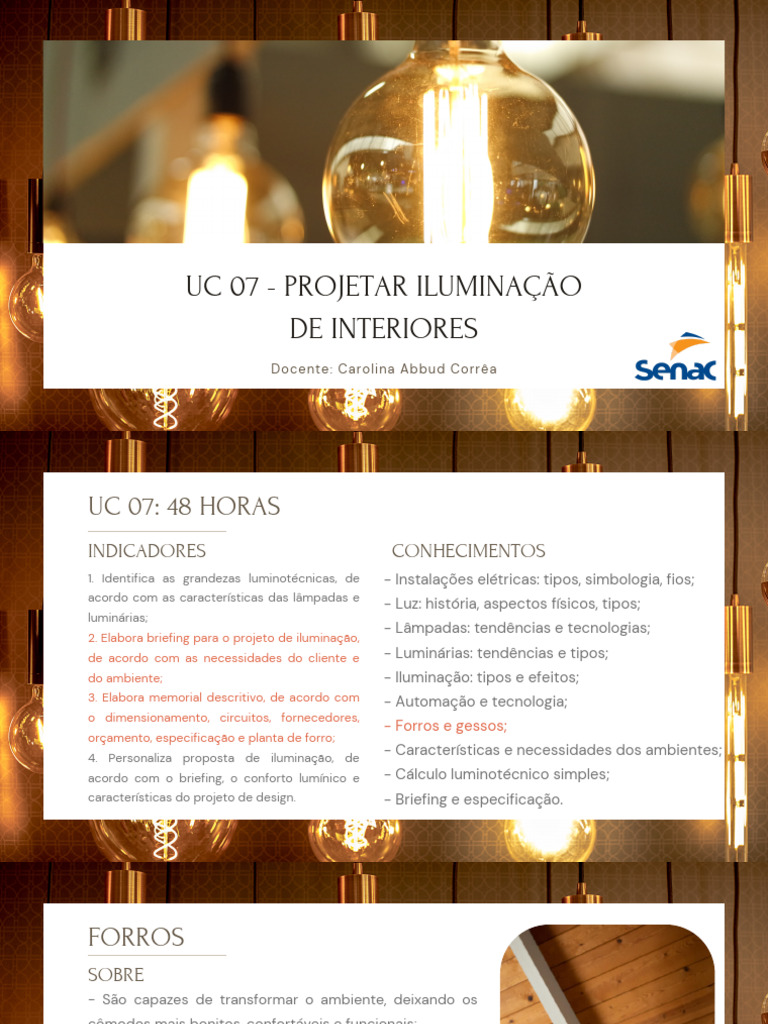 UC 07 - Aula 06 Tipos de Forros | PDF | Drywall