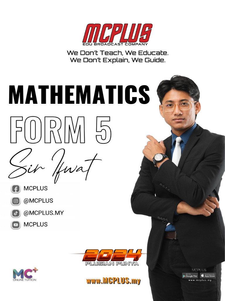 Form 5 Maths Sir Ifwat 08.03.2024 | PDF