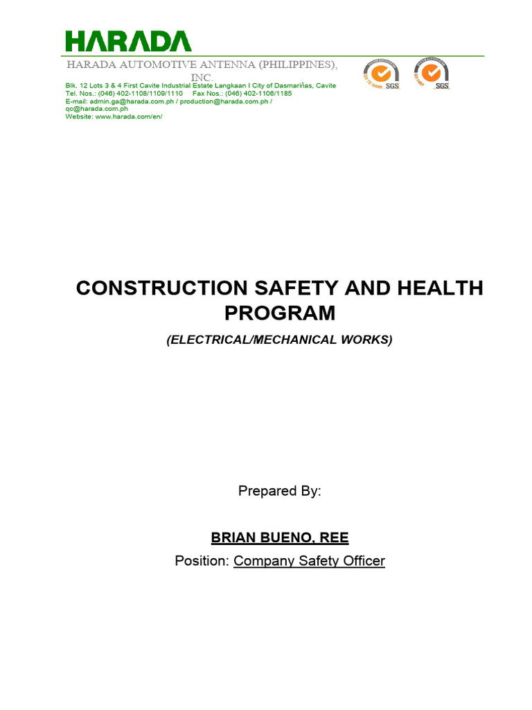 9.construction Safety Health Program | PDF | Electrical Engineering ... 9.construction Safety Health Program | PDF | Electrical Engineering ...