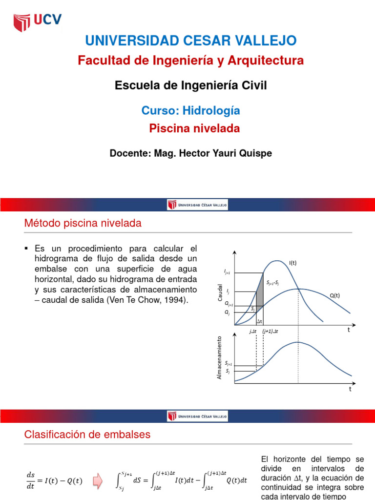 Método de Piscina Nivelada en Hidrología | PDF | Descarga (hidrología ...