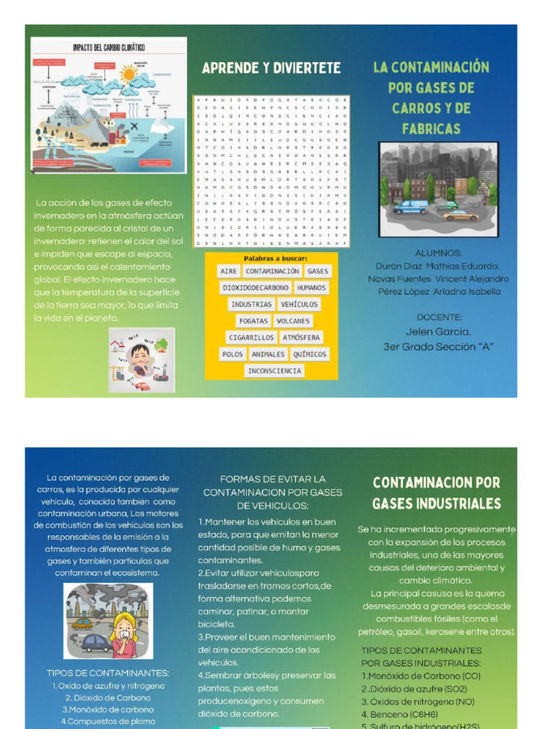 Triptico Contaminacion Ambiental | PDF Triptico Contaminacion Ambiental | PDF
