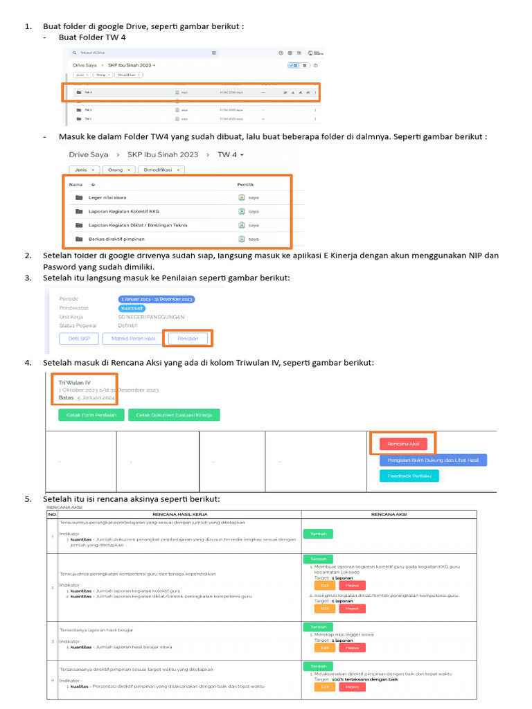 Cara Pengisian SKP TW 4 Tahun 2024 | PDF