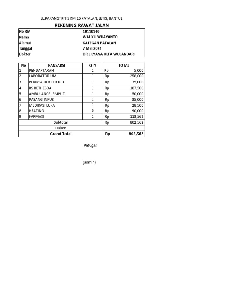 Nota Rajal Manual | PDF