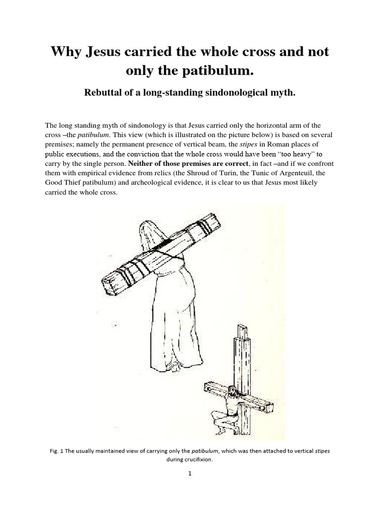 Why Jesus Carried The Whole Cross | PDF | Crucifixion