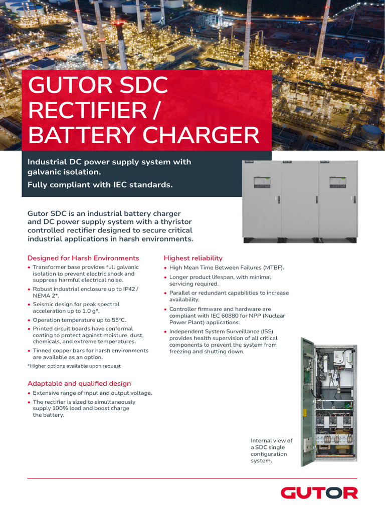 Gutor SDC Product Brochure | PDF | Rectifier | Power Supply