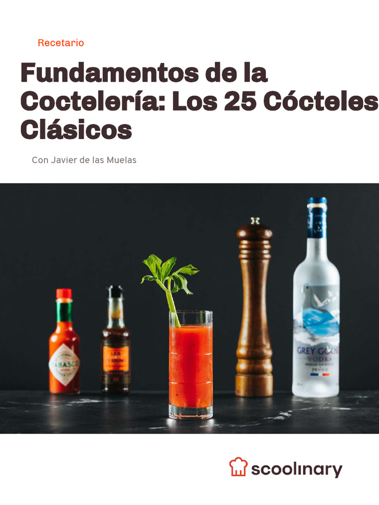 Fundamentos de La Coctelería: Los 25 Cócteles Clásicos: Recetario | PDF ...