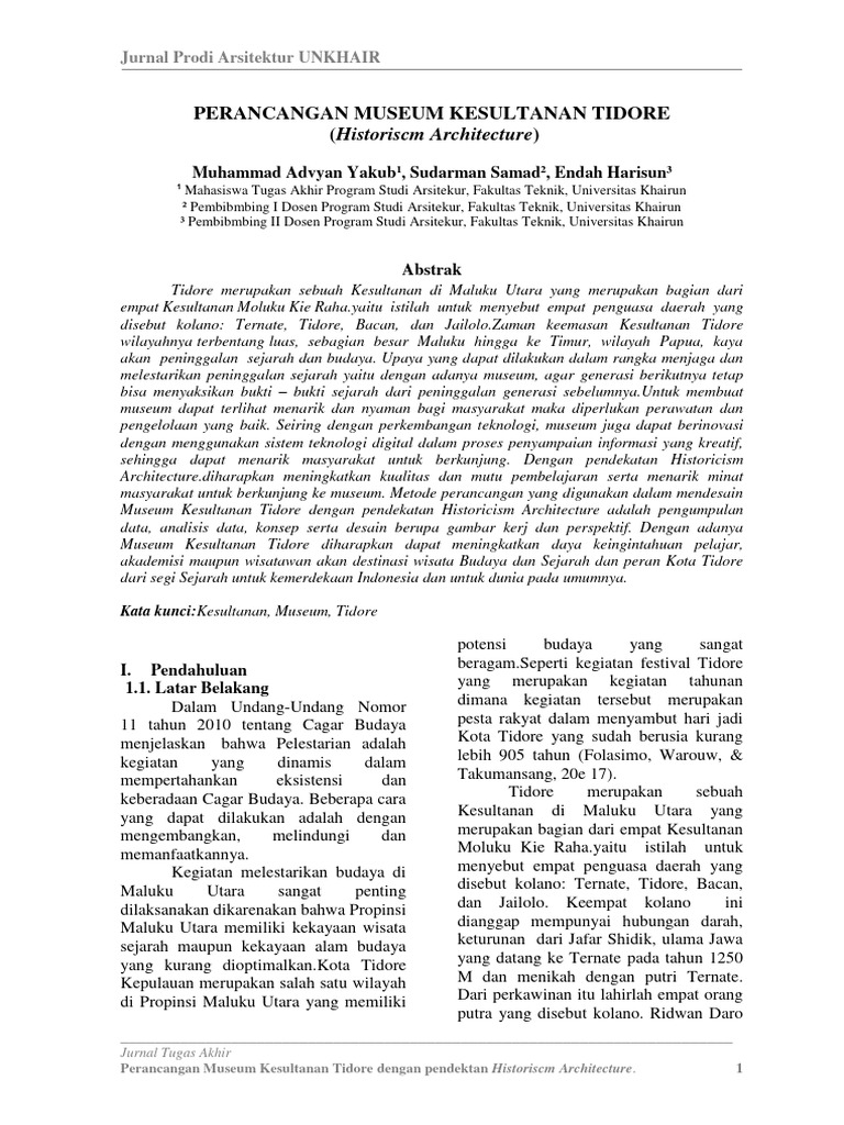 JURNAL Arsitektur | PDF