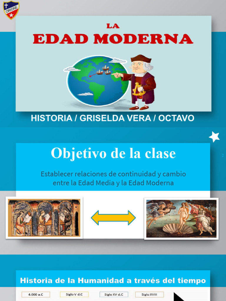 EDAD MODERNA 8° 2024 | PDF | Período moderno temprano | Edades medias