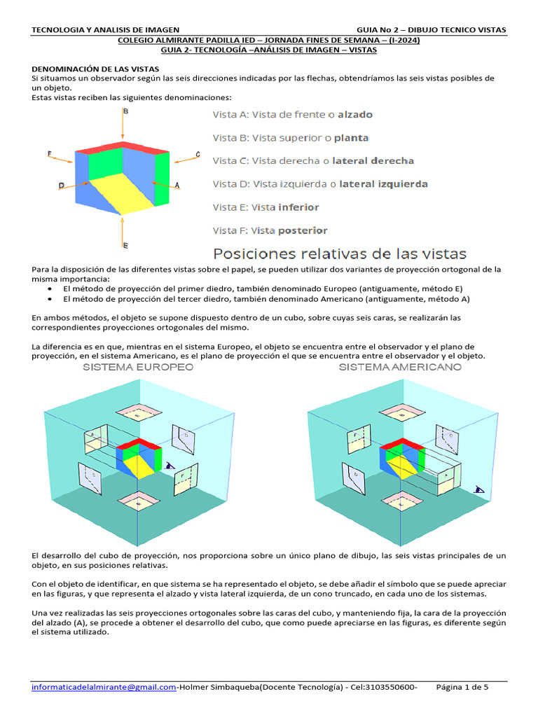 V - Guia No2 - Analisis de Imagen - vISTAS | PDF | Perspectiva (Gráfica ...