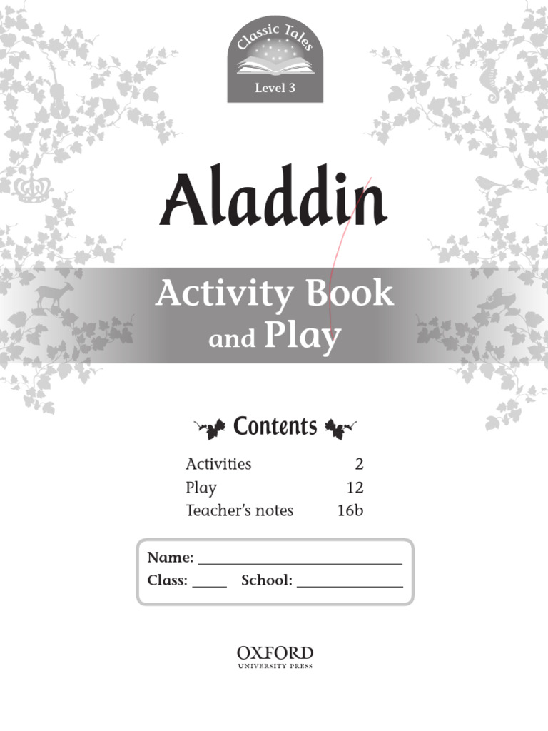 Aladdin Activity Book | PDF | Fairy Tales