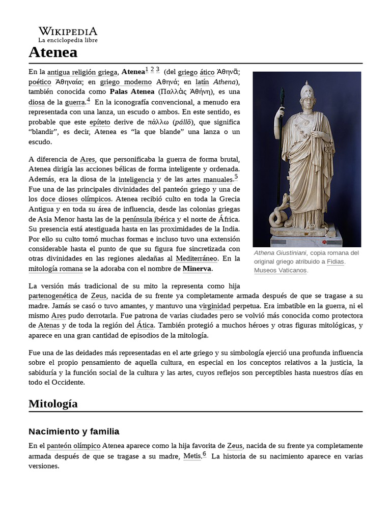 Atenea | PDF | Atenea | Medusa