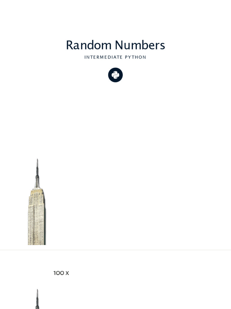 Intreoduction To Python Randon Numbers | PDF | Randomness | Statistical ...