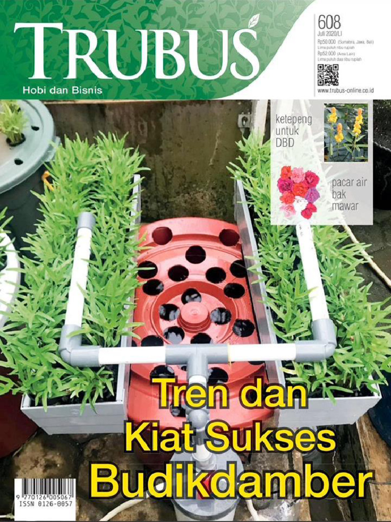 Majalah Trubus Edisi 608 Hobi & Bisnis Tren Dan Kiat Sukses Budikdamber ...