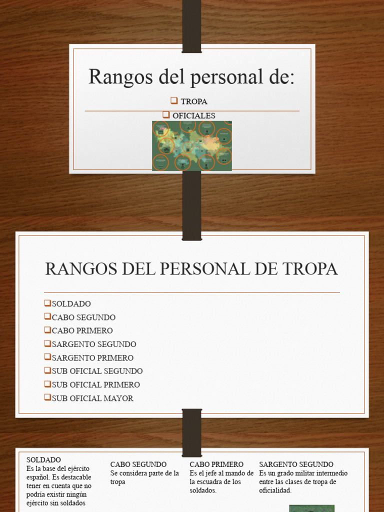 Rangos Del Personal de | PDF | Oficial (Fuerzas Armadas) | Sargento
