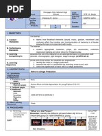 Grade 10 Arts Daily Lesson Plan | PDF | Learning | Cognition