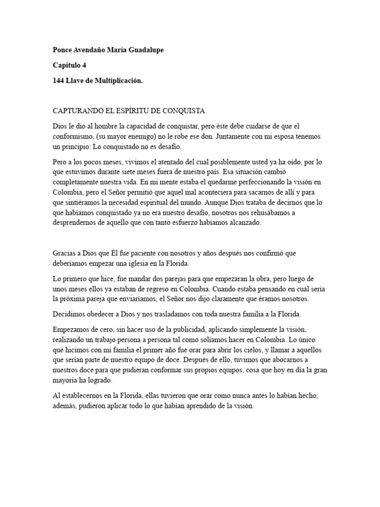 Ponce Avendaño María Guadalupe Capítulo 4 144 Llave de Multiplicación ...