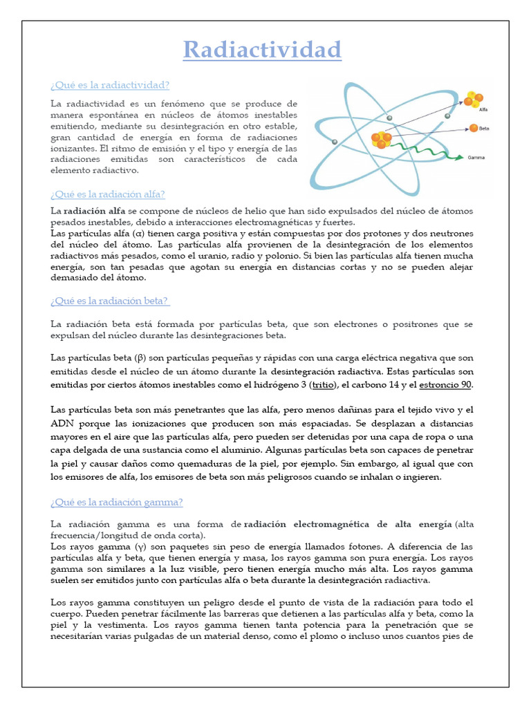 Radiactividad Fip | PDF | Armas nucleares | Fisión nuclear