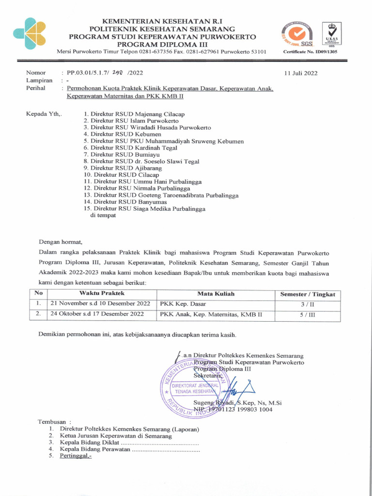 Permohonan PKK KMB II | PDF