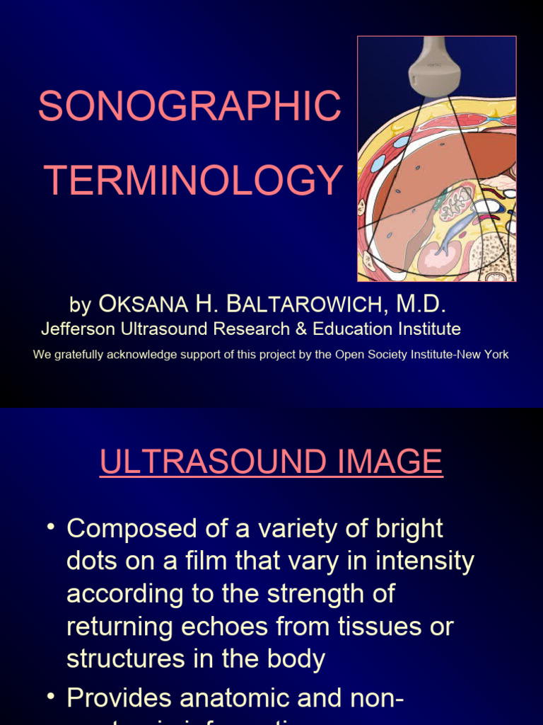 Sonographic Terminology | Download Free PDF | Medical Ultrasound ...