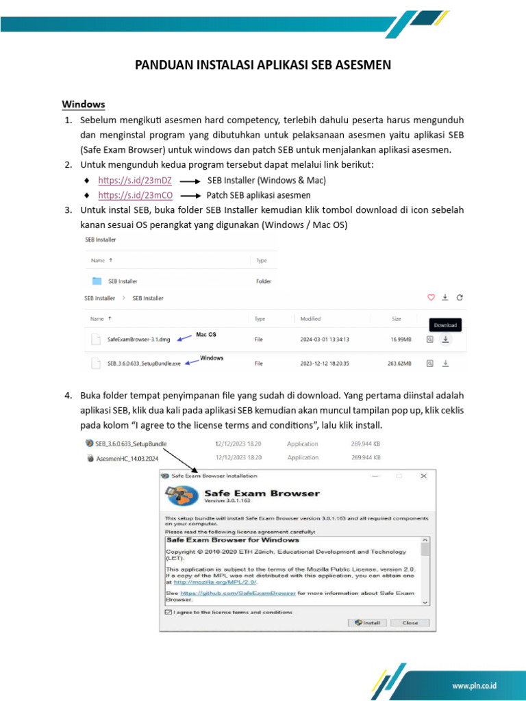 Panduan Instalasi Aplikasi SEB Dan Asesmen Hard Competency | PDF