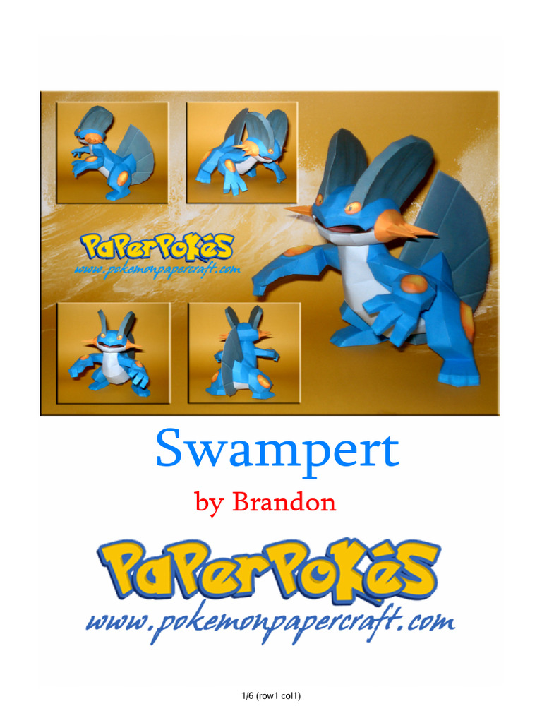 Swampert A4 Lined | PDF