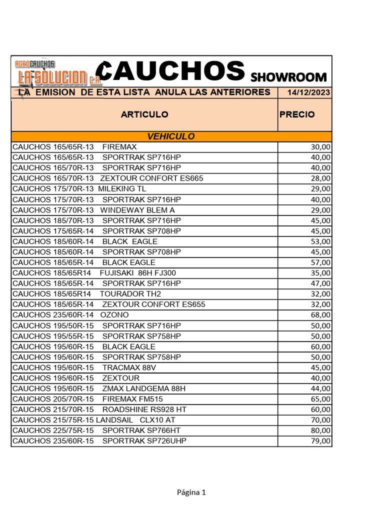 Showroom 14 Con Precio | PDF | Tecnología