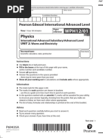 Physics Unit 1 Paper 2 2024 | PDF | Gases | Temperature