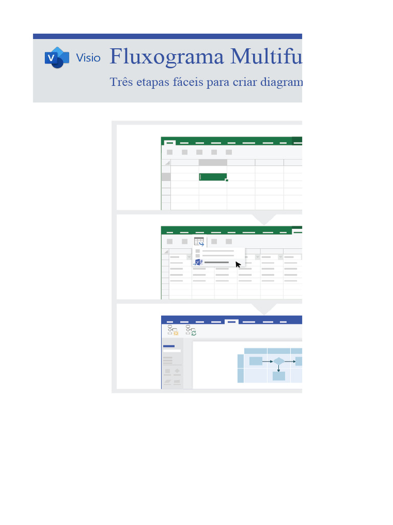 Mapa de Processos para Fluxograma Multifuncional Excel para Visio 1 ...