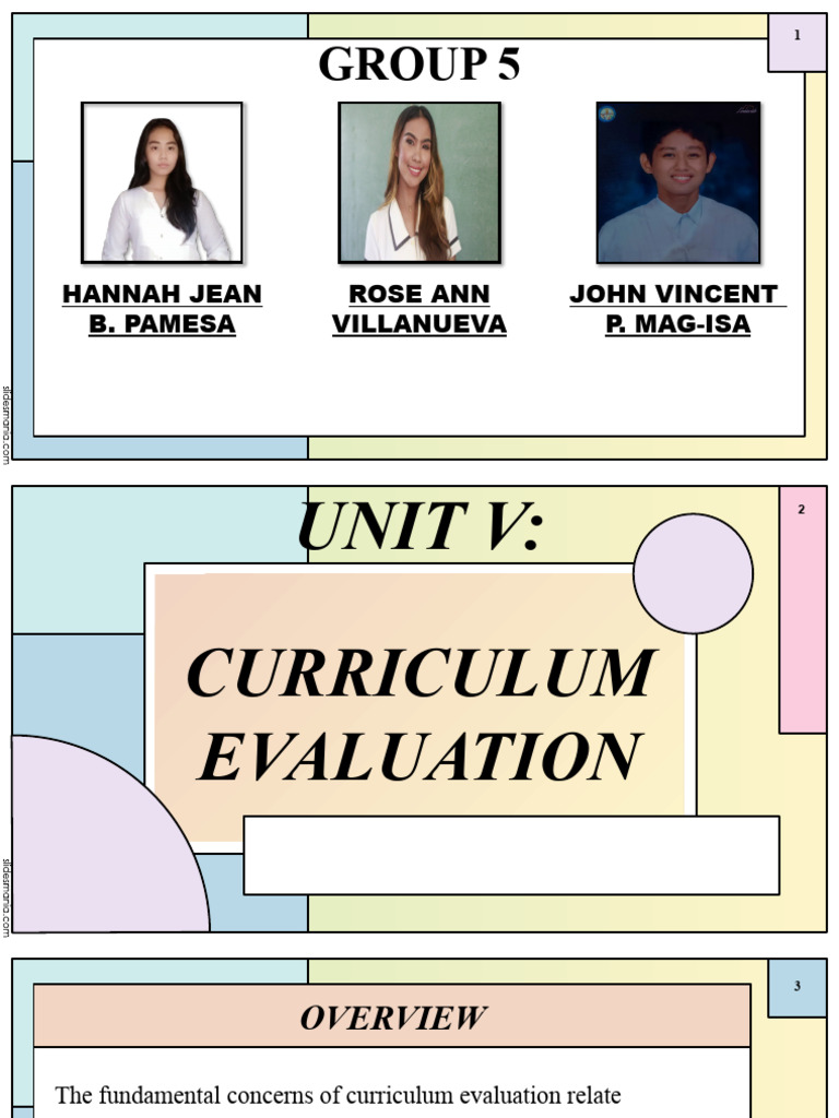 evaluation model | PDF | Evaluation | Curriculum