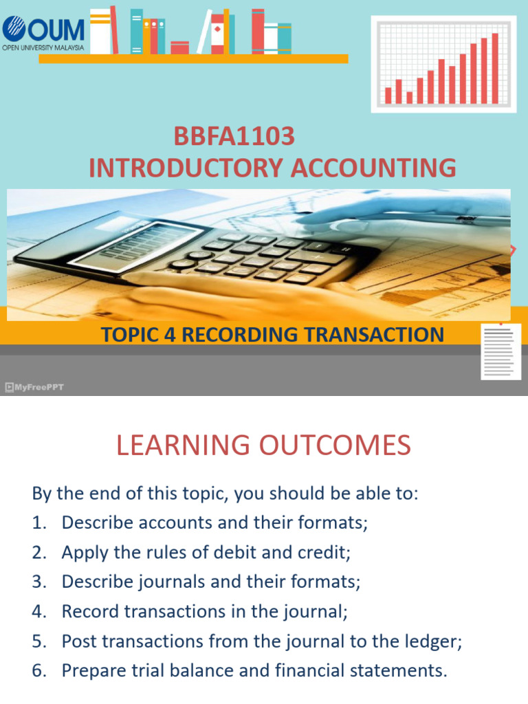 BBFA1103 Topic 4 Recording Transaction - Note | PDF | Debits And ...