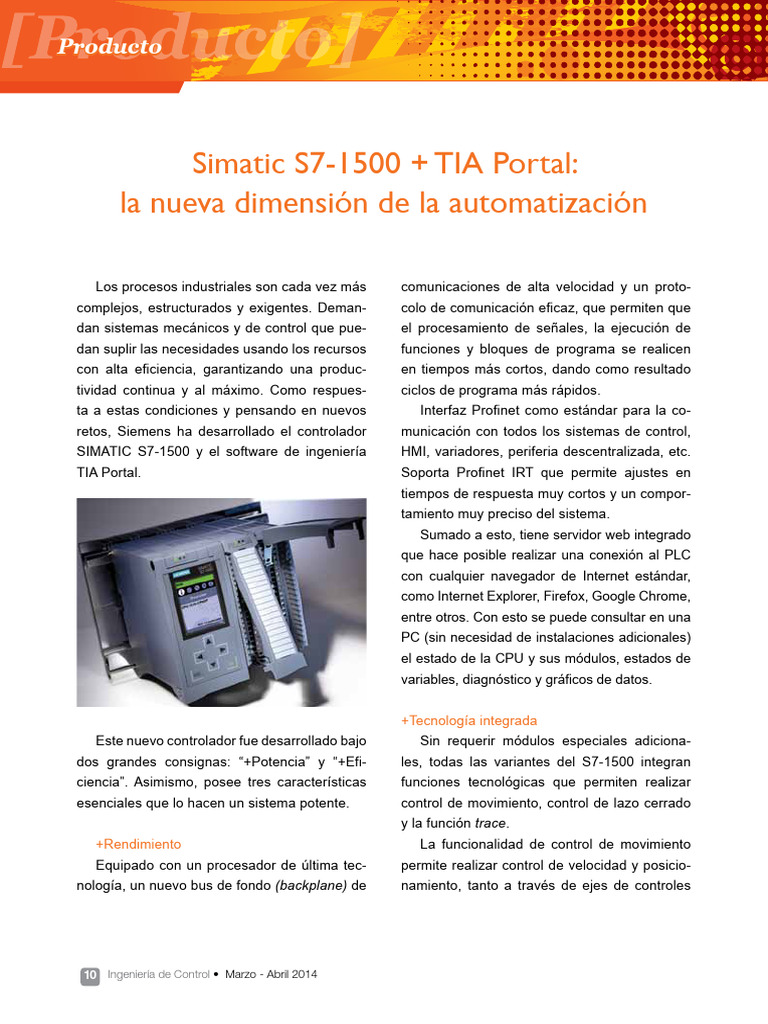 Ic118 Siemens Simatic S7 1500 Tia Portal Pdf Controlador Lógico