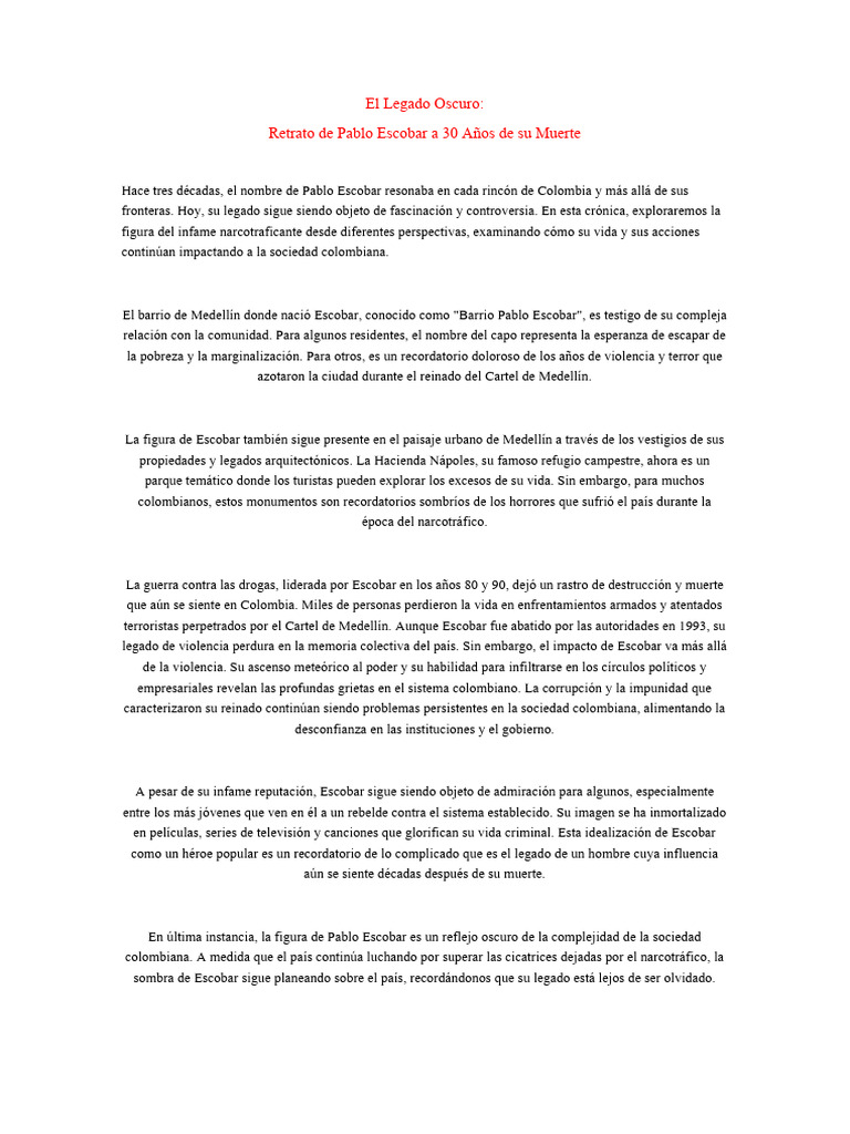 El Legado Oscuro-Lengua | PDF | Colombia El Legado Oscuro-Lengua | PDF | Colombia