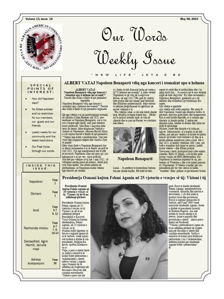 Newsletter Volume 15 Issue 16 | PDF