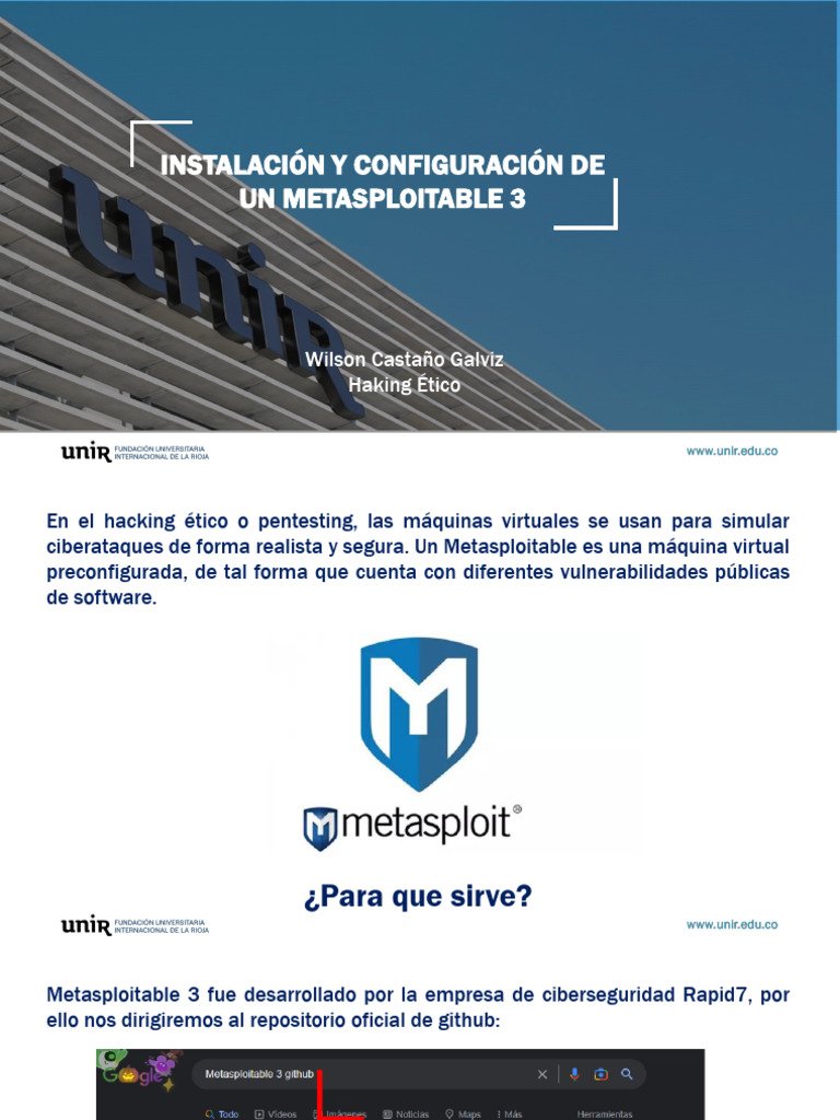 TEMA 5. METASPLOIT2 | PDF | Explotar (Seguridad Informática ...