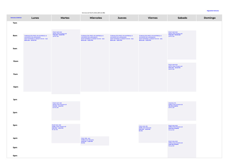 Senati Horario | PDF